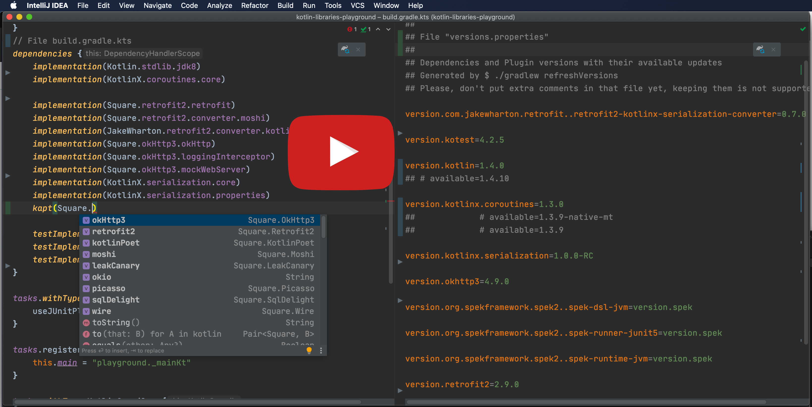 gradle refreshVersions